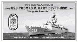 Commemorative Plaque – USS THOMAS C HART (DE/FF-1092) Veterans Association